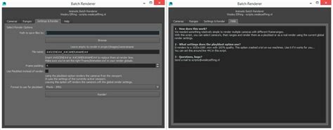 Multi Camera Batch Renderer For Maya Free Misc Rendering Scripts Plugins Downloads For Maya