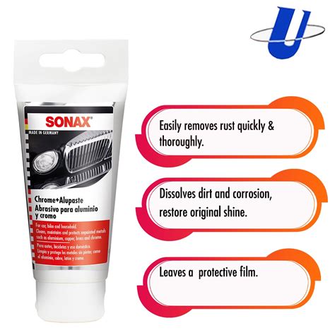 Sonax Chrome Aluminium Metal Polish 75ml Shopee Singapore
