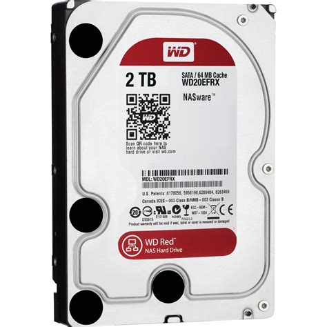 WD 2TB Red 5400 rpm SATA III 3.5" Internal NAS HDD WD20EFRX