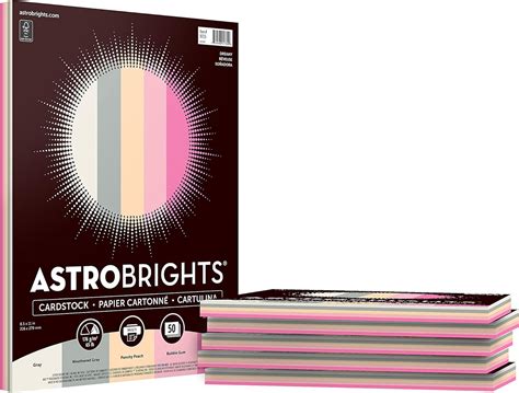 Astrobrights® Colored Cardstock 8 5 X 11 65 Lb 176 Gsm Dreamy 5