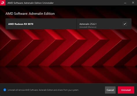Uninstall AMD Software