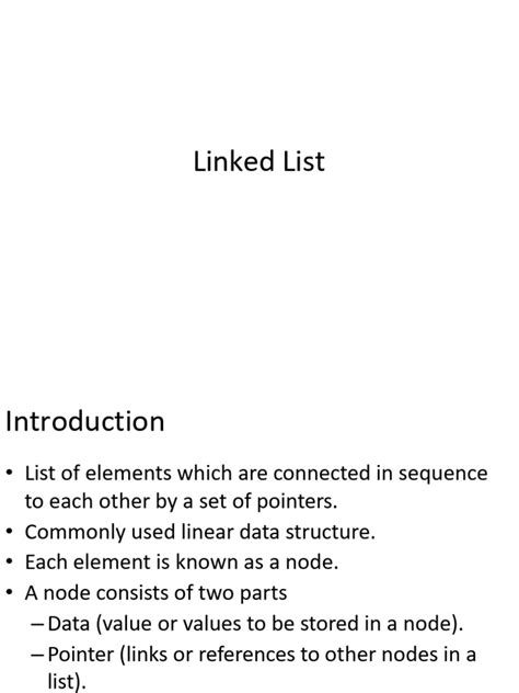 Single Linked List Pdf Computer Science Computer Data
