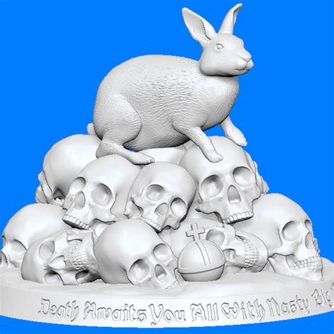 🐇 Monty Python Killer Rabbit Of Caerbannog・ Stl File For ・cults