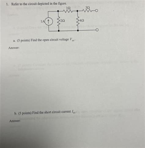 Solved Refer To The Circuit Depicted In The Figure A Chegg