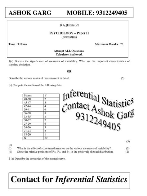 Inferential Stats Ba 1 Pdf Statistics Statistical Hypothesis Testing