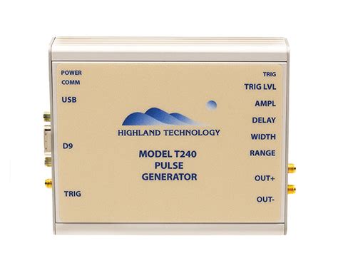 Single Channel Pulse Generator Highland Technology Inc Aug Photonics Spectra
