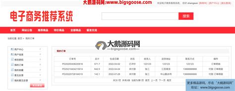 基于javaweb的电子商务推荐系统大鹅源码网