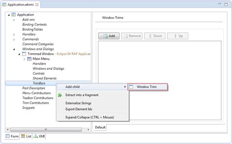 Eclipse Rap Tutorial For Beginners E4 Workbench Application