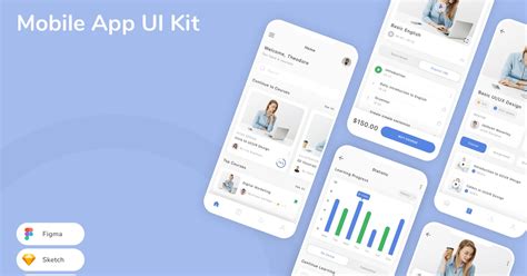 Online Course Mobile App Ui Kit Ux And Ui Kits Ft Lms And Dashboard Envato