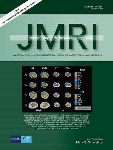 Crmbm Deep Learning Muscle Mri Segmentation Makes The Cover Center For Magnetic Resonance In