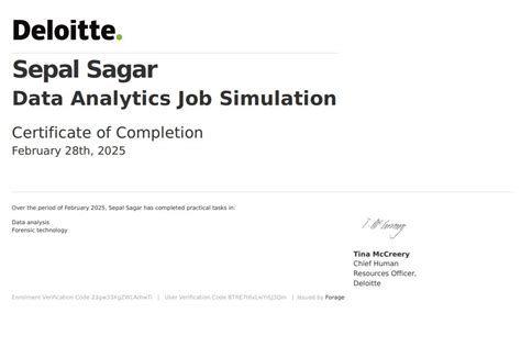 Dataanalytics Forensictechnology Deloitte Learningjourney… Sepal Sagar