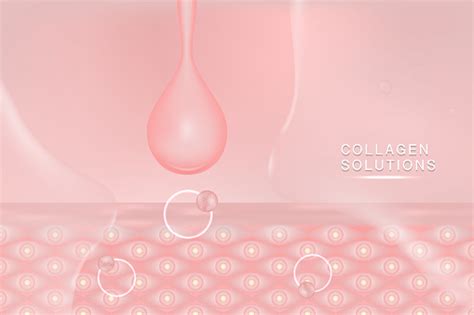 히 알루 론 산 피부 솔루션 광고 화장품 광고 배경이 있는 핑크 콜라겐 세럼 드롭 사용 준비 Dna에 대한 스톡 벡터 아트 및 기타 이미지 Istock