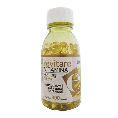 Revitare Vitamina E 400mg 300 Cápsulas Costco México