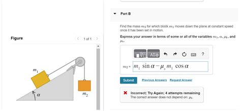 Solved A Block With Mass M Is Placed On An Inclined Plane Chegg