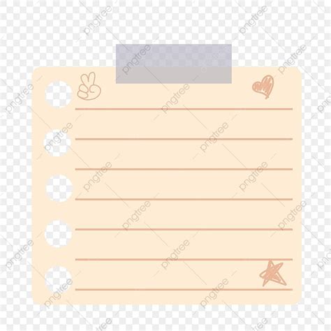 손으로 그린 크림 색 스티커 일러스트 메모 스티커 메모 노트 메모지 Png 일러스트 및 Psd 이미지 무료 다운로드 Pngtree