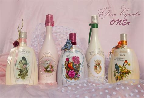 Оформление подарочных бутылок и других предметов интерьера на заказ Подробности на