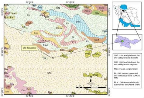 Geological Map Of The Sampling Location Download Scientific Diagram