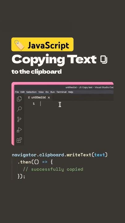 Javascript Copy Clipboard Javascript Javascriptdeveloper Javascriptwebdevelopment Shorts