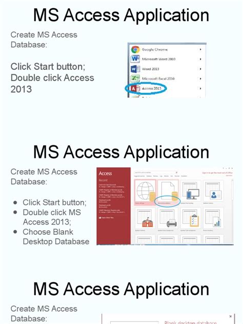 ms access application pdf