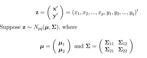 Solved Consider Two Sets Of Multivariate Random Variables X
