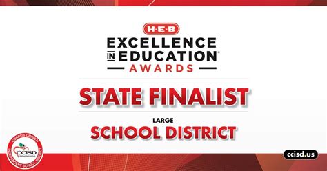 Ccisd Named One Of Five State Finalists In H E B Excellence In Education Awards