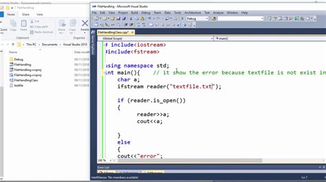 How To Read The Data From Text File File Handling C Youtube