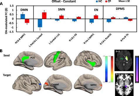 Oa Modulated Functional Connectivity Differences Between Cp Patients Download Scientific