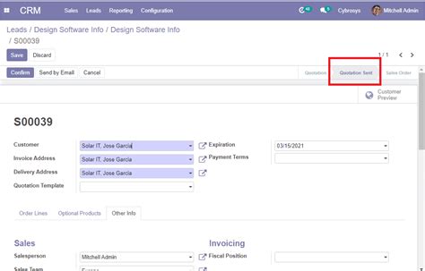 Creating Sales Quotations Odoo 14 Community Edition Book