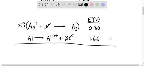 SOLVED Calculate The Standard Emf Of A Cell That Uses Ag Ag And Al Al Half Cell Reactions