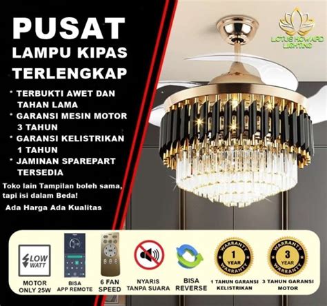 Promo Lampu Kipas Angin Gantung Plafon Lotus 3008 Kipas Lampu 42 Inch Diskon 23 Di Seller Ogata