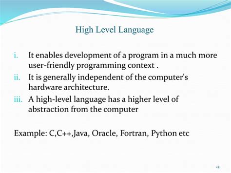 Introduction With Programming Language Ppt