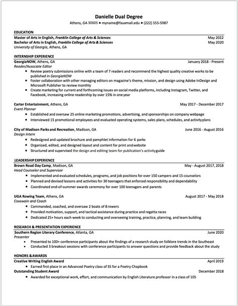 How To Write Expected Degree On Resume
