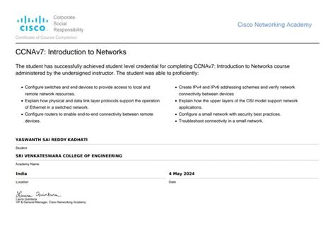 yaswanth sai reddy kadhati on linkedin cisco networking ccna