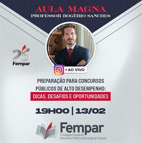 fempar realiza aula magna de início acadêmico notícias apmp