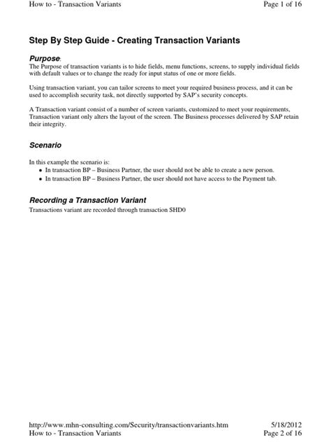 Shd0 Transaction Variant Pdf Pdf System Software Computing