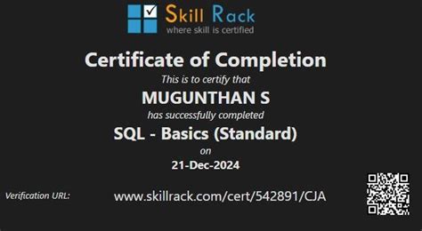 Mugunthan S On Linkedin Sql Skillrack Dataskills Dataanalyst