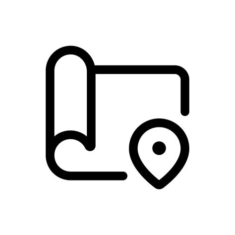 Simple Map Icon The Icon Can Be Used For Websites Print Templates