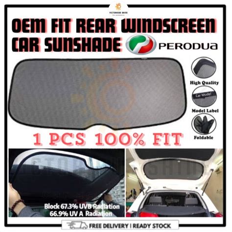 Oem Rear Sunshade Kereta Cermin Belakang Sun Shade Rear Windscreen Car