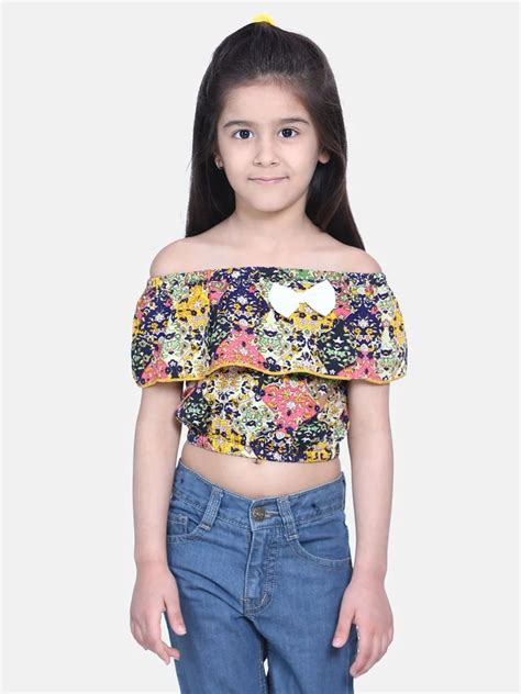 Casual Wear Multicolor Cutiekins Girls Printed Top At ₹ 150piece In