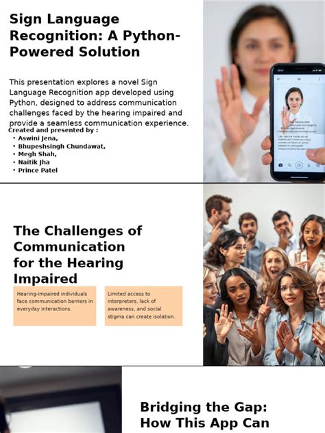 Sign Language Recognition App Pdf Communication Sign Language