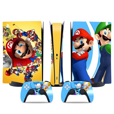 Super Mario Decal Skin For Ps5 Digital Console And 2 Controllers