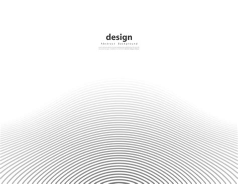 Abstract Circle Halftone Black Background Gradient Retro Line Pattern Design Monochrome