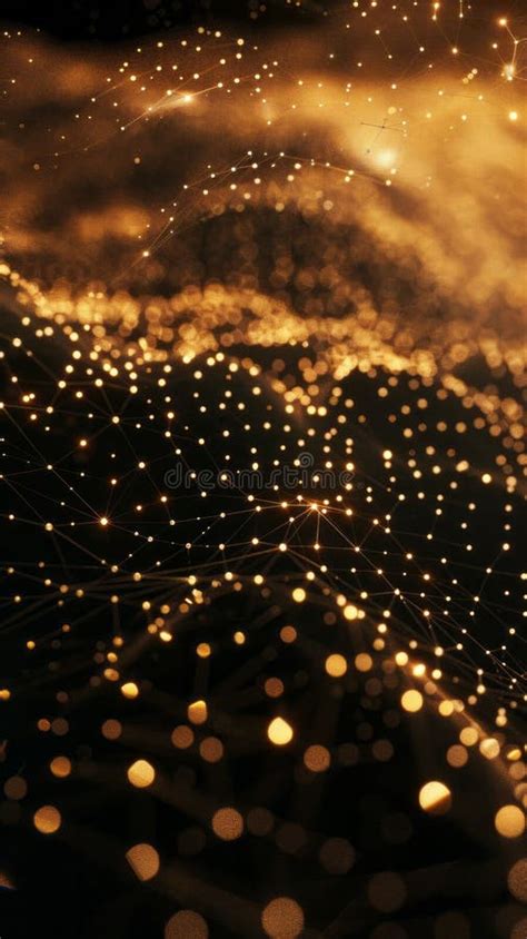 abstract connected dots and lines concept of ai technology stock illustration illustration