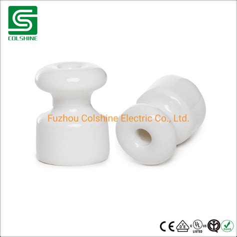 Retro Porcelain Insulator Small Ceramic Wall Insulators For Wire Fixing