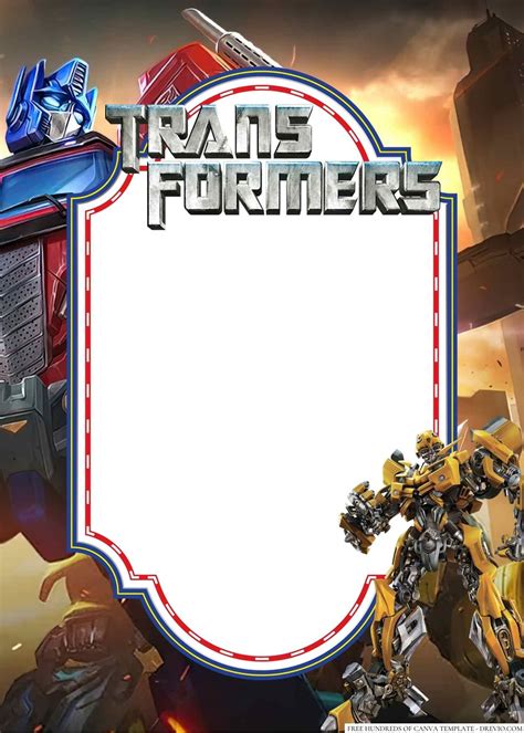 20 Transformers Canva Birthday Invitation Templates Artofit