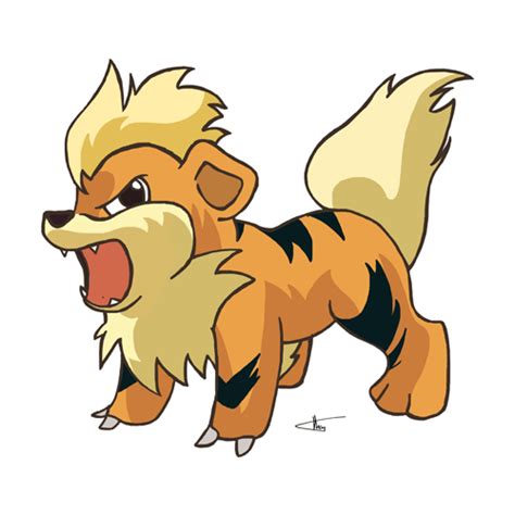 Pokemon Fan Art Caninos Growlithe Gardie By Thanoos On Deviantart