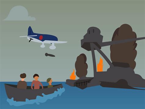 Pearl Harbor Vector Illustration Flat Design 15272537 Vector Art At