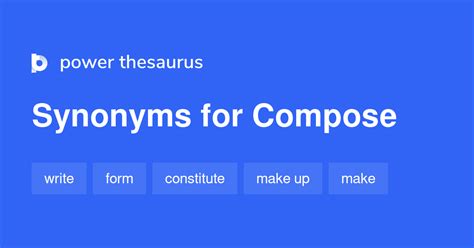 compose synonyms 2 518 similar words and phrases