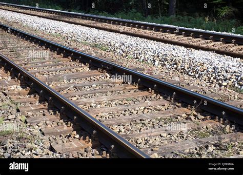 Train Track Side View