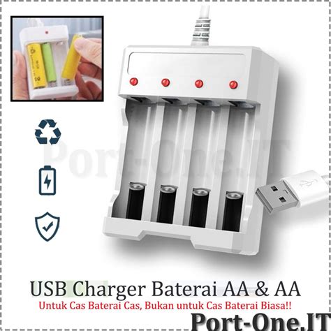 Jual Charger Usb Battery Charger Adapter For Aa Aaa Battery Rechargeable Charge Battery